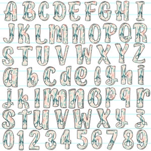 Teacher Doodle Alphabet Bundle, 8 Full Sets Back to School Alpha ...