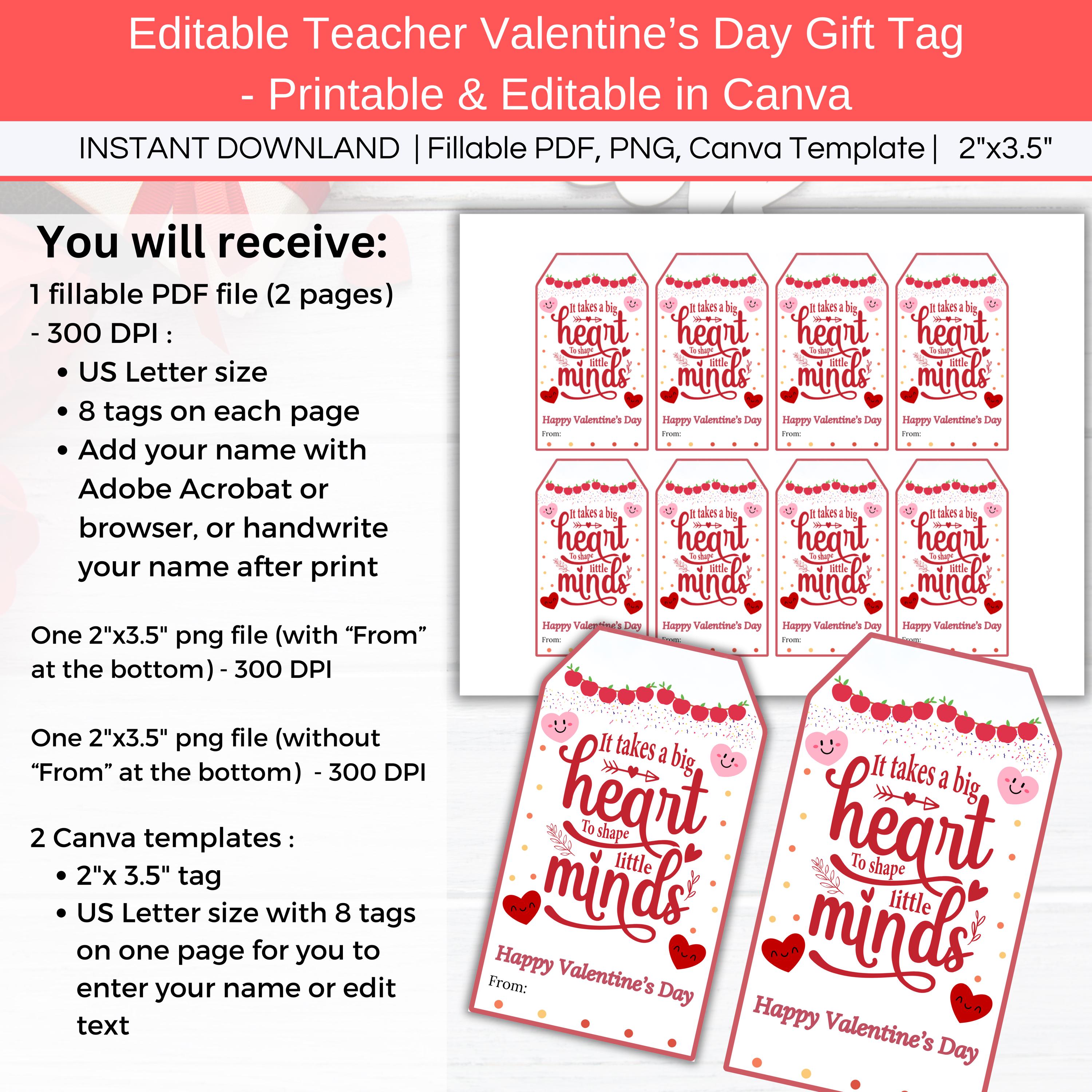 It Takes a Big Heart to Shape Little Minds Teacher Appreciation Thank ...