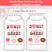 Donut Thank You Gift Tag Printable, Editable Donut Forget How Great You ...