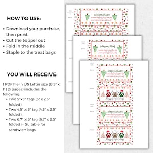 Happy Pawlidays Treat Bag Topper Printable, Happy Holidays Cookie Candy ...