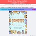 Halloween Candy Guessing Game Printable Sign, Answer Card, Tracking ...