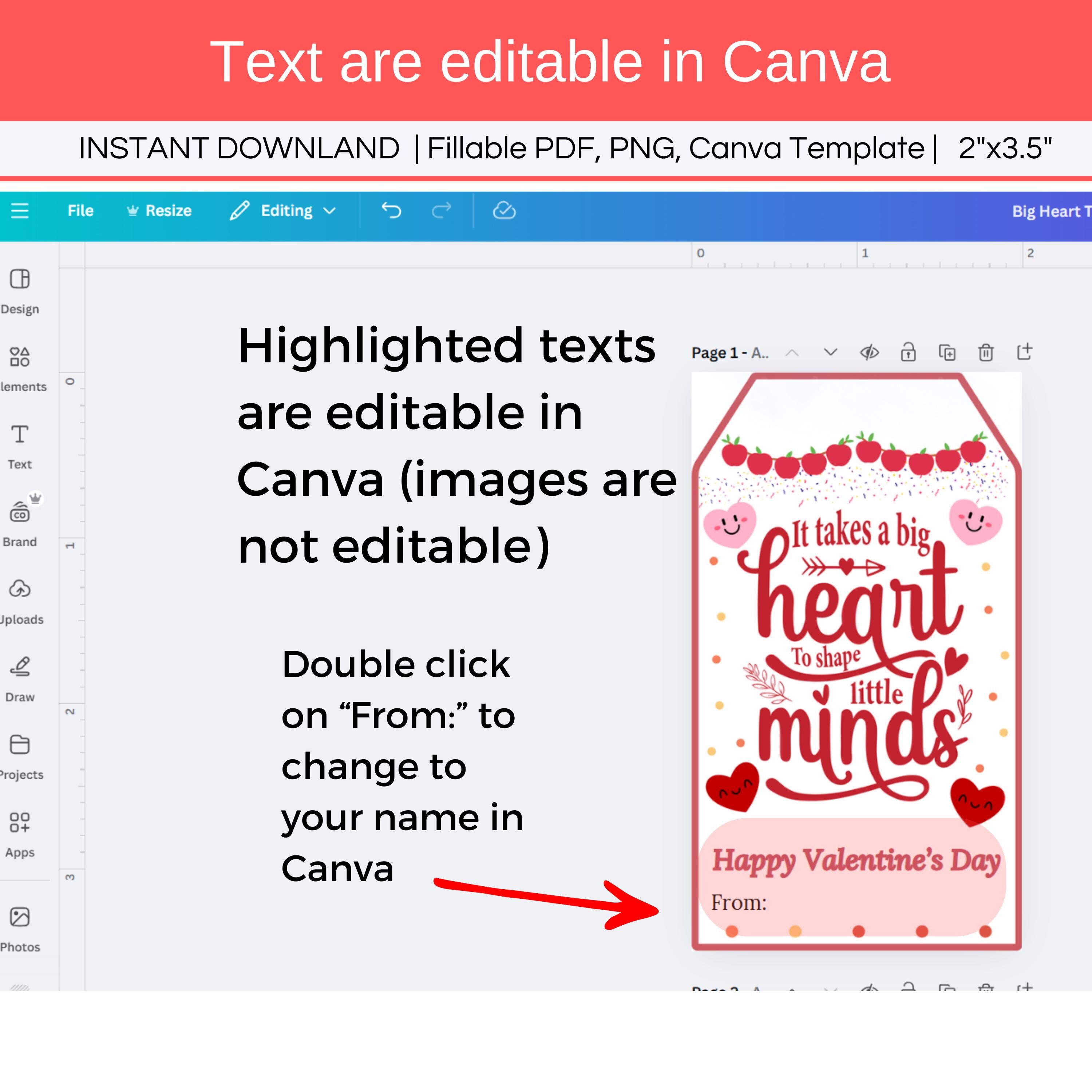 It Takes a Big Heart to Shape Little Minds Teacher Appreciation Thank ...