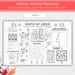 Nativity Activity Placemat for Kids, Christmas Birth of Jesus Coloring ...