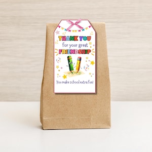 End of School Year Classmate Tags Printable, Editable Last Day of ...