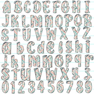 Teacher Doodle Alphabet Bundle, 8 Full Sets Back to School Alpha ...