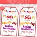 Happy New Year 2025 Gift Tags Printable, Sparkle Joy Gift Tag Editable ...