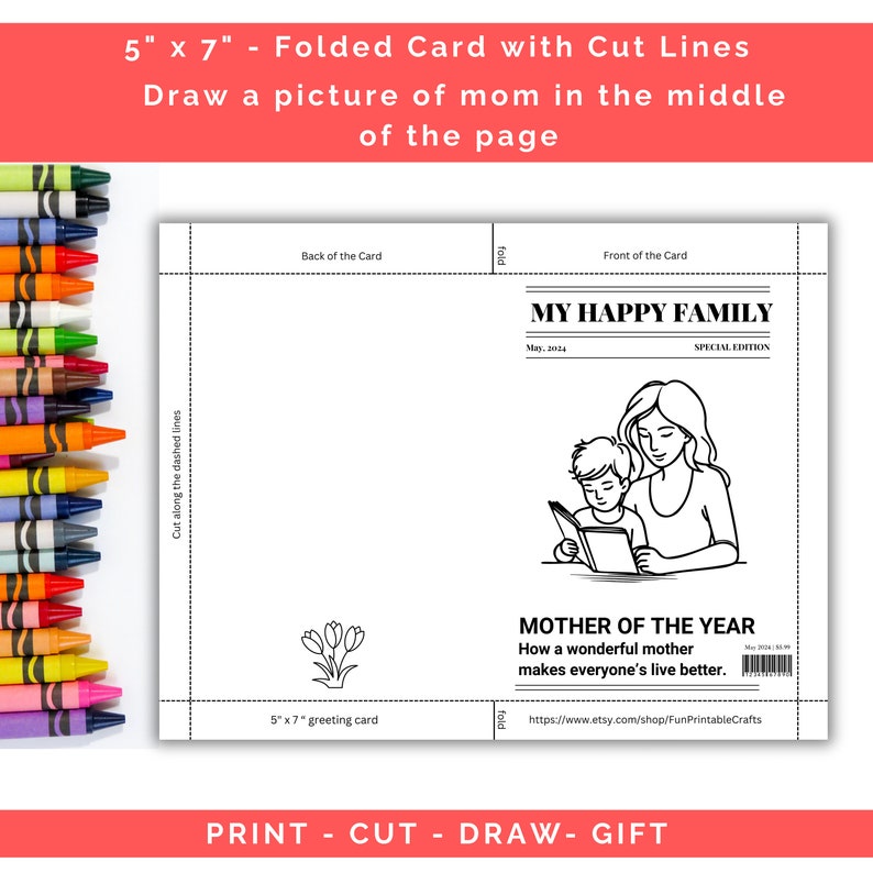 Printable Newspaper Magazine Cover Style Activity Sheet for Kids ...