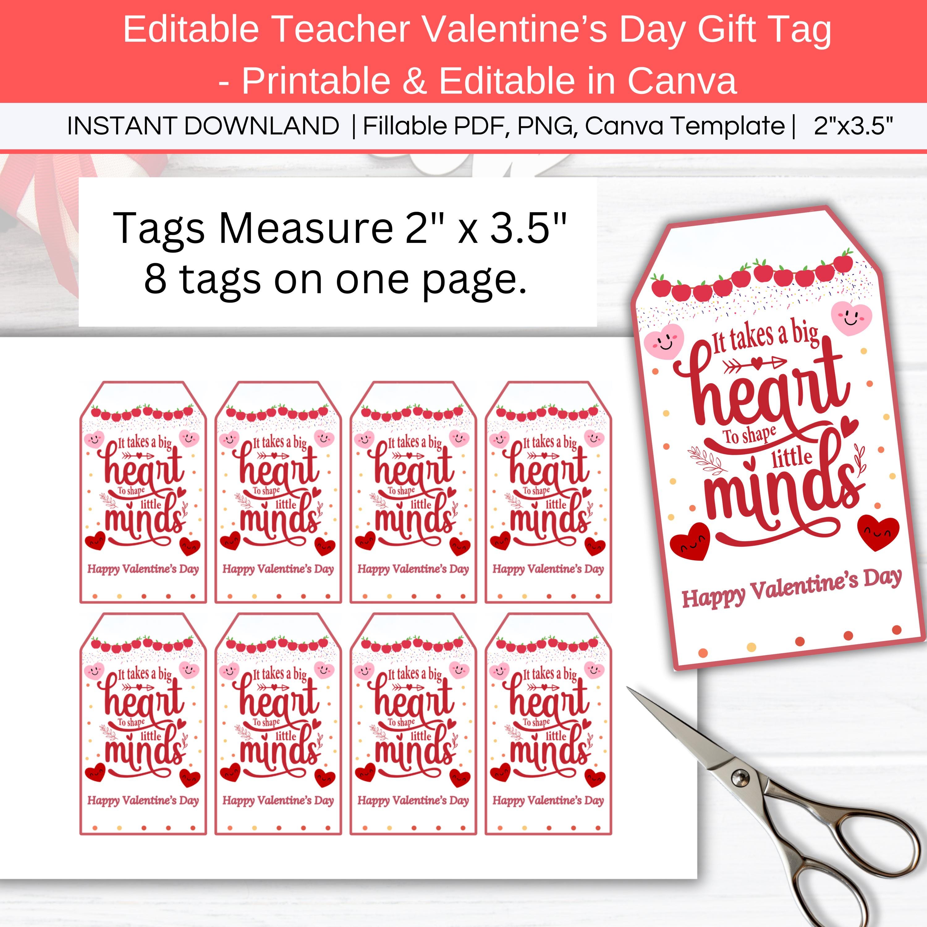 It Takes a Big Heart to Shape Little Minds Teacher Appreciation Thank ...