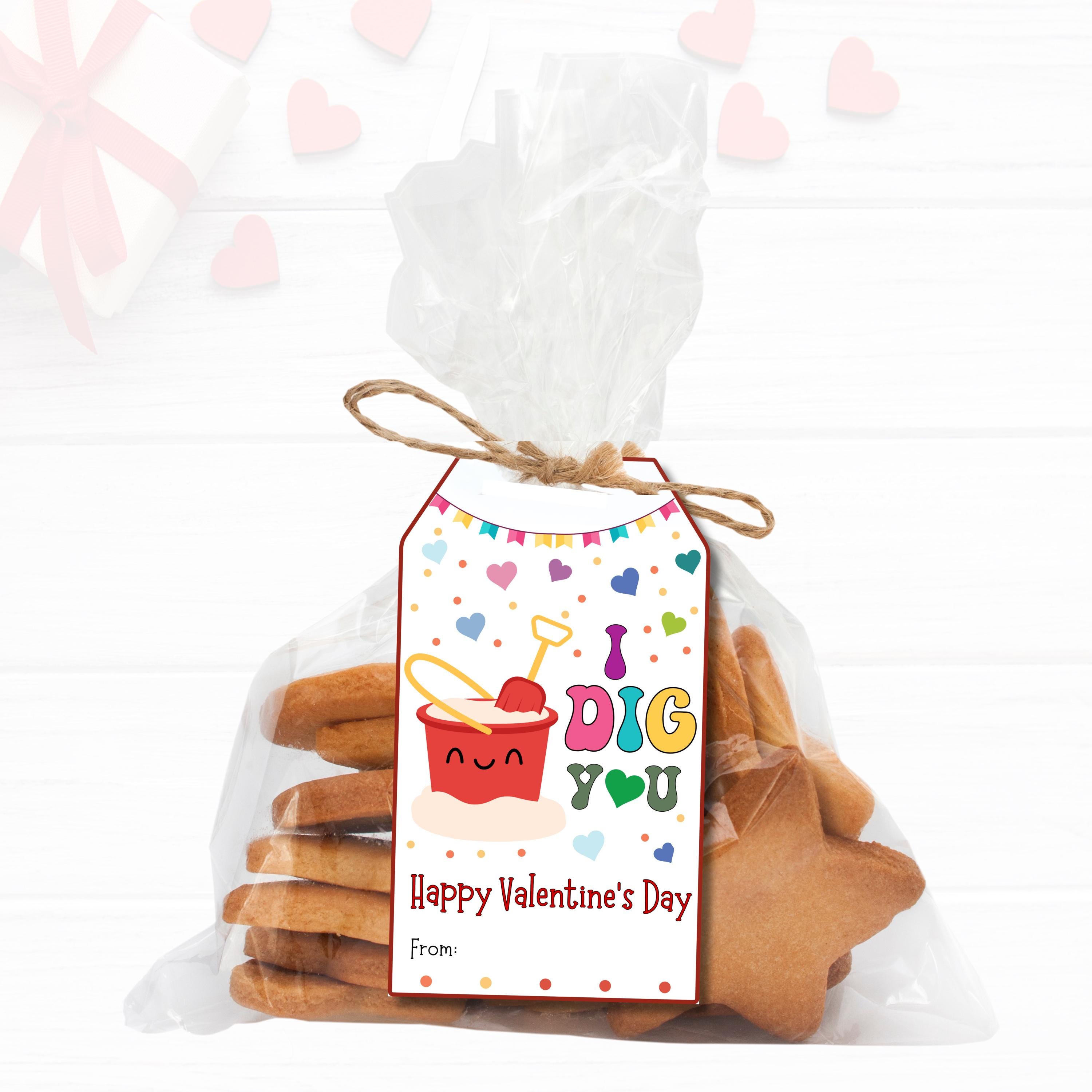 I Dig You Valentine's Day Tag Printable Gift Label, Editable Kid ...
