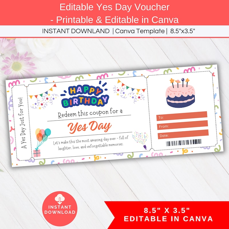 Voucher for a Fun Day - Etsy