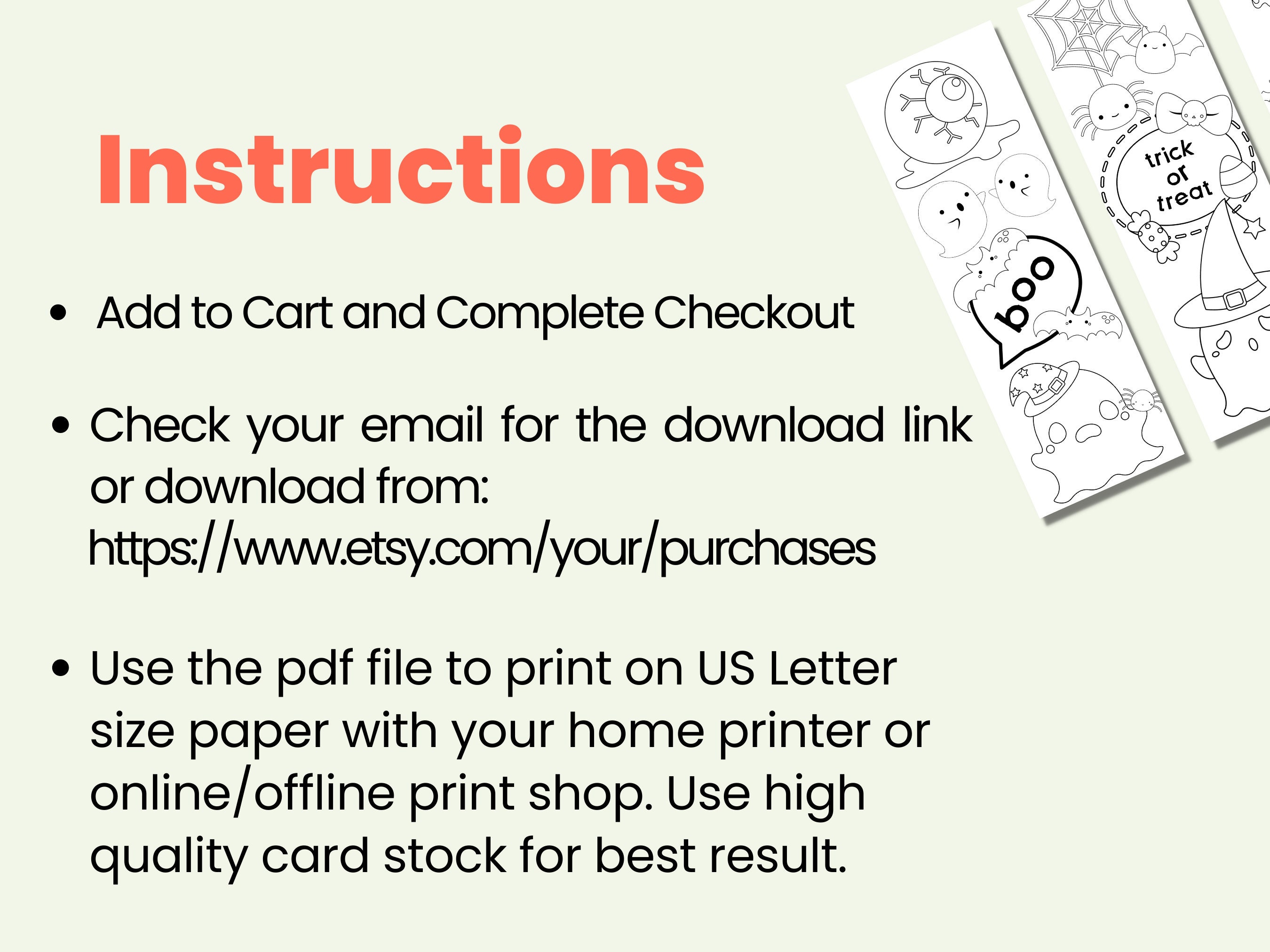 12 Printable Halloween Bookmarks for Kids to Color, Halloween Bookmarks ...