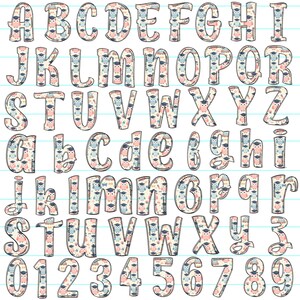 Teacher Doodle Alphabet Bundle, 8 Full Sets Back to School Alpha ...