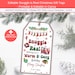 The Snuggle is Real Christmas Blanket Gift Tag Printable Editable ...