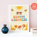 Choose Kindness Motivational Poster Colorful Wall Art, Printable Quote ...