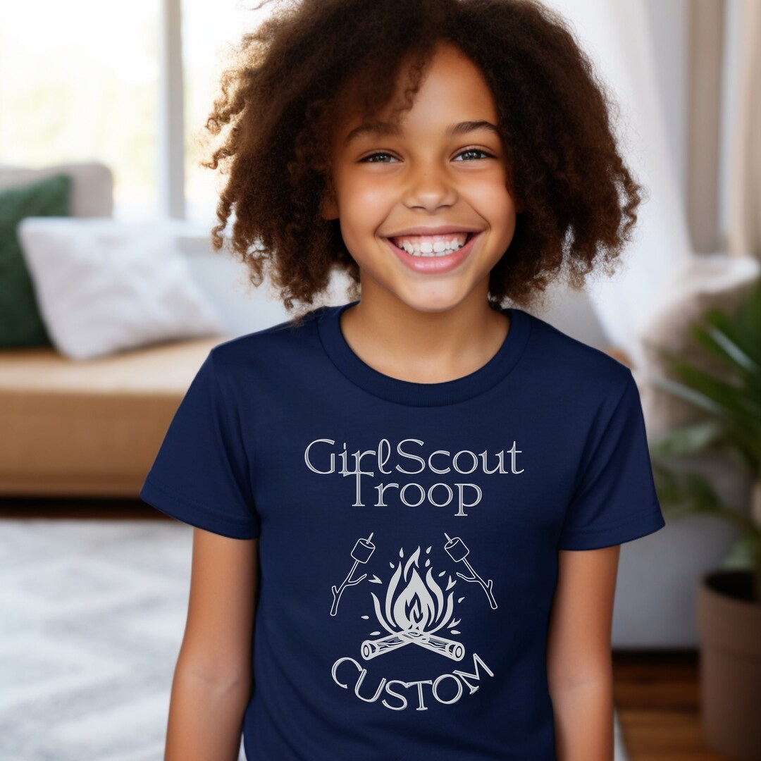 Custom Girl Scout S'mores Tee Personalized Youth Camp Shirt - Etsy
