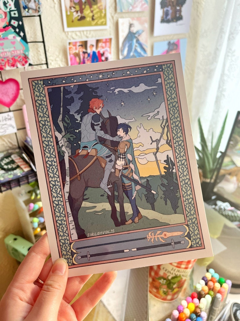 By Your Side Fire Emblem Three Houses Sylvix Print A5 - Etsy