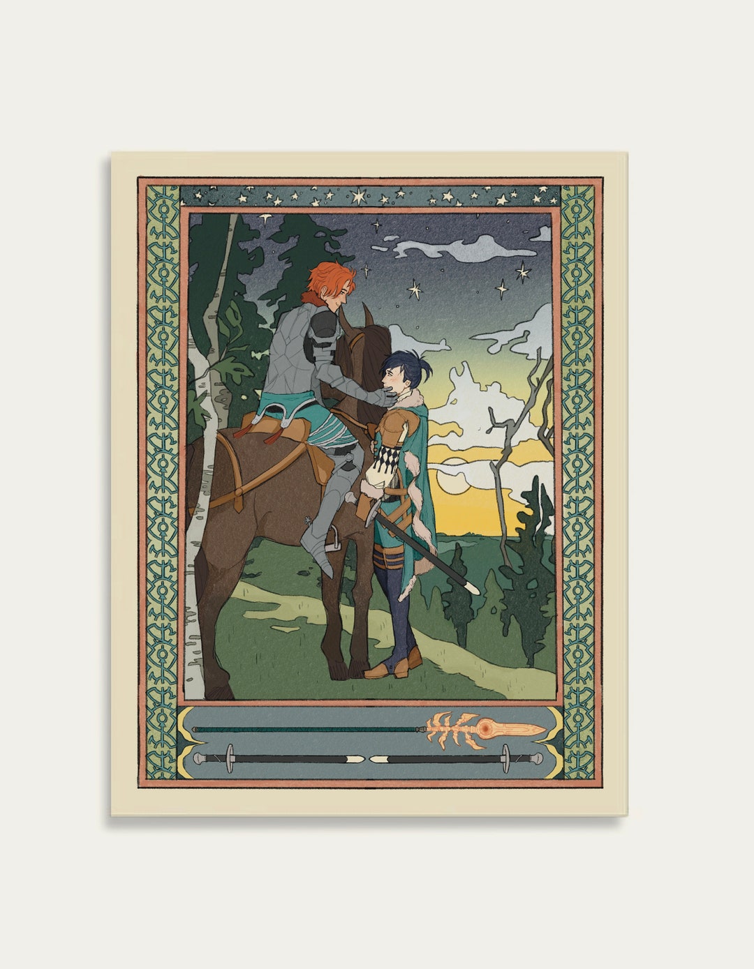 By Your Side- Fire Emblem Three Houses Sylvix Print (A5) - Etsy