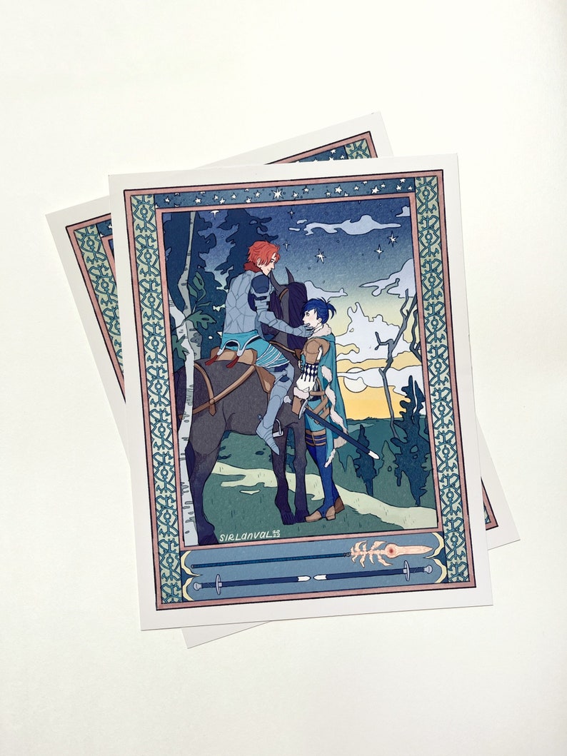 By Your Side Fire Emblem Three Houses Sylvix Print A5 - Etsy