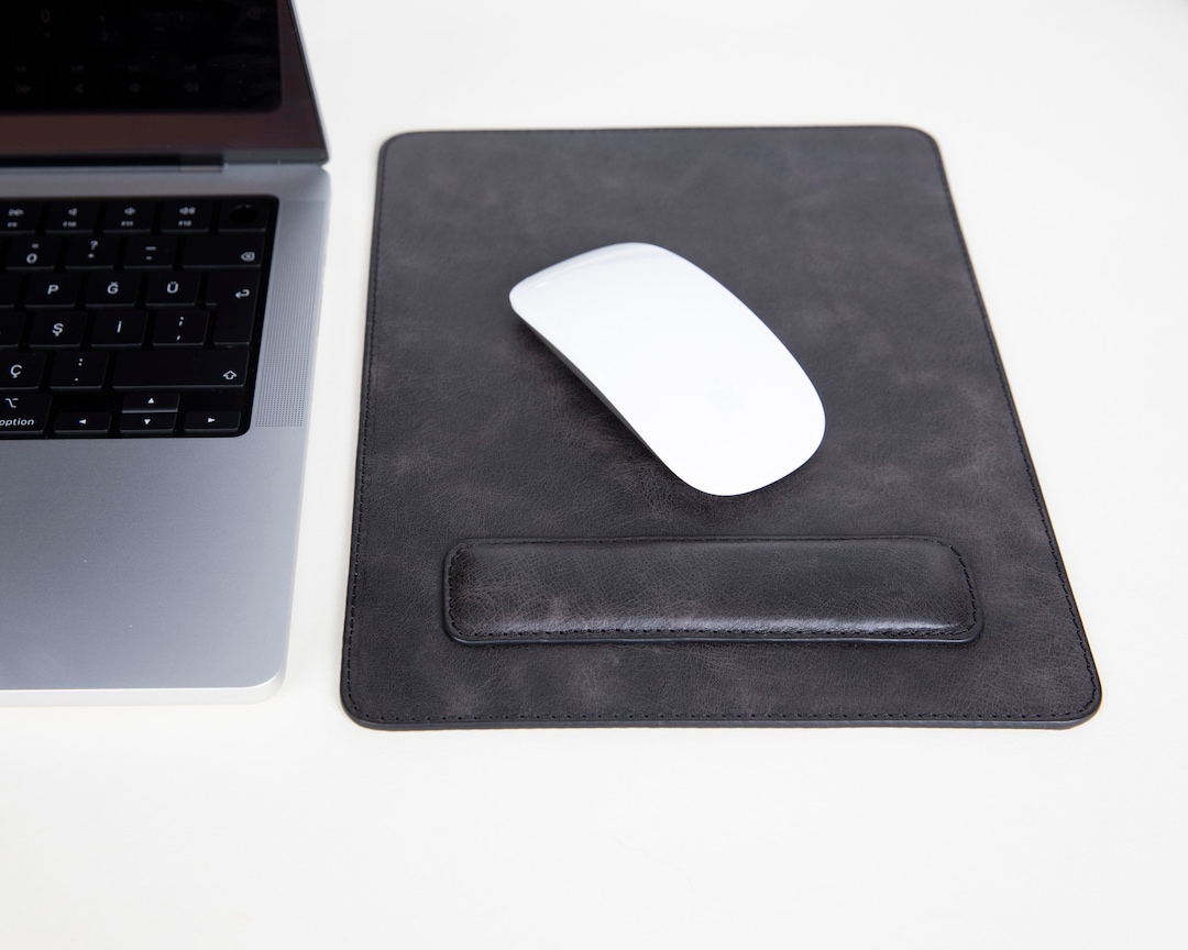Personalized Leather Mouse Pad, Customized Mouse Pad, Ergonomic Mouse ...