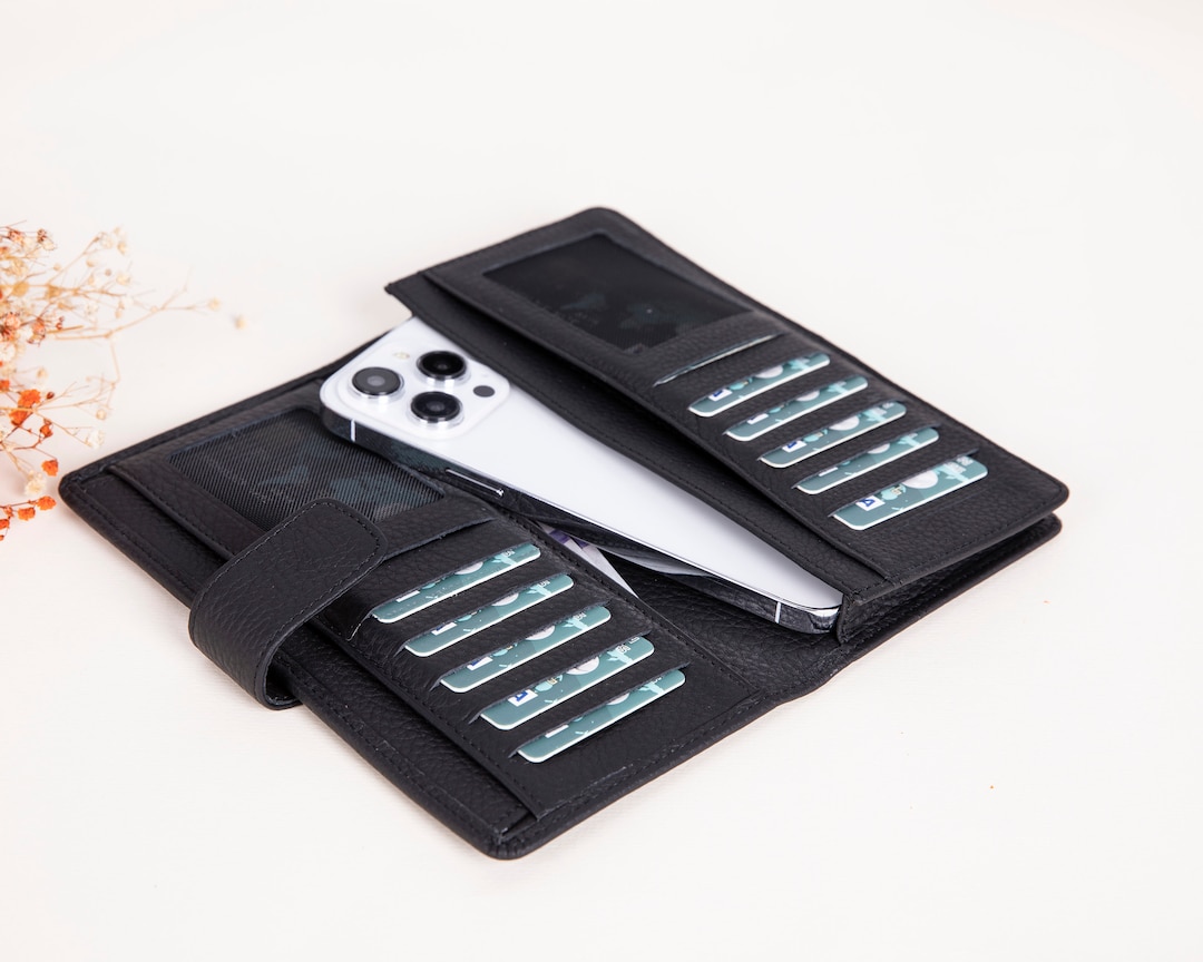 Personalized Leather Cell Phone Wallet, Best Card Holder Wallet ...