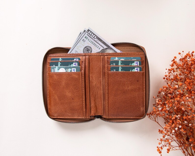 Personalized Leather Wallet, Card Holder Wallet, Engraving Wallet ...