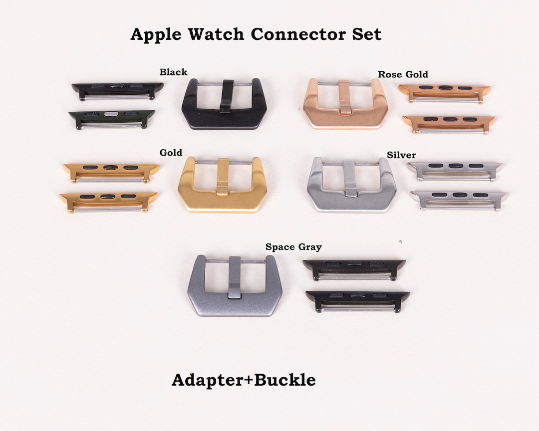 Apple Watch Band Connector Set 38mm 40mm 41mm 42mm 44mm 45mm for 8 7 6 ...