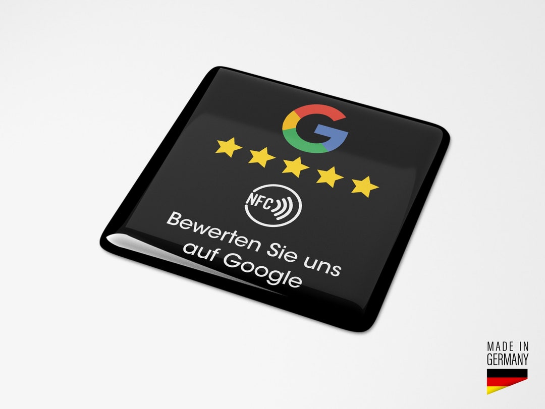 Google Rating Review NFC Sticker Button Counter Window Table 3D Doming ...