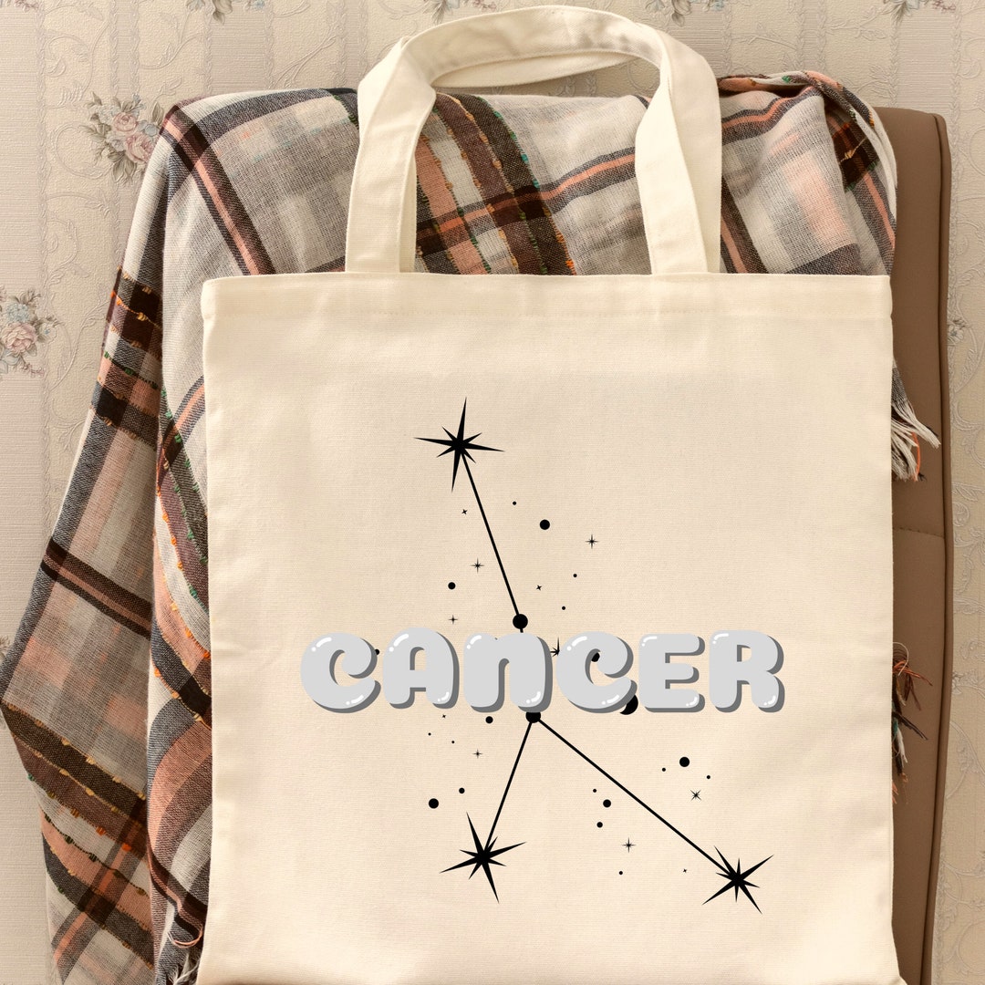 Cancer Zodiac Tote Bag Horoscope Bag Everyday Essential Shopping ...