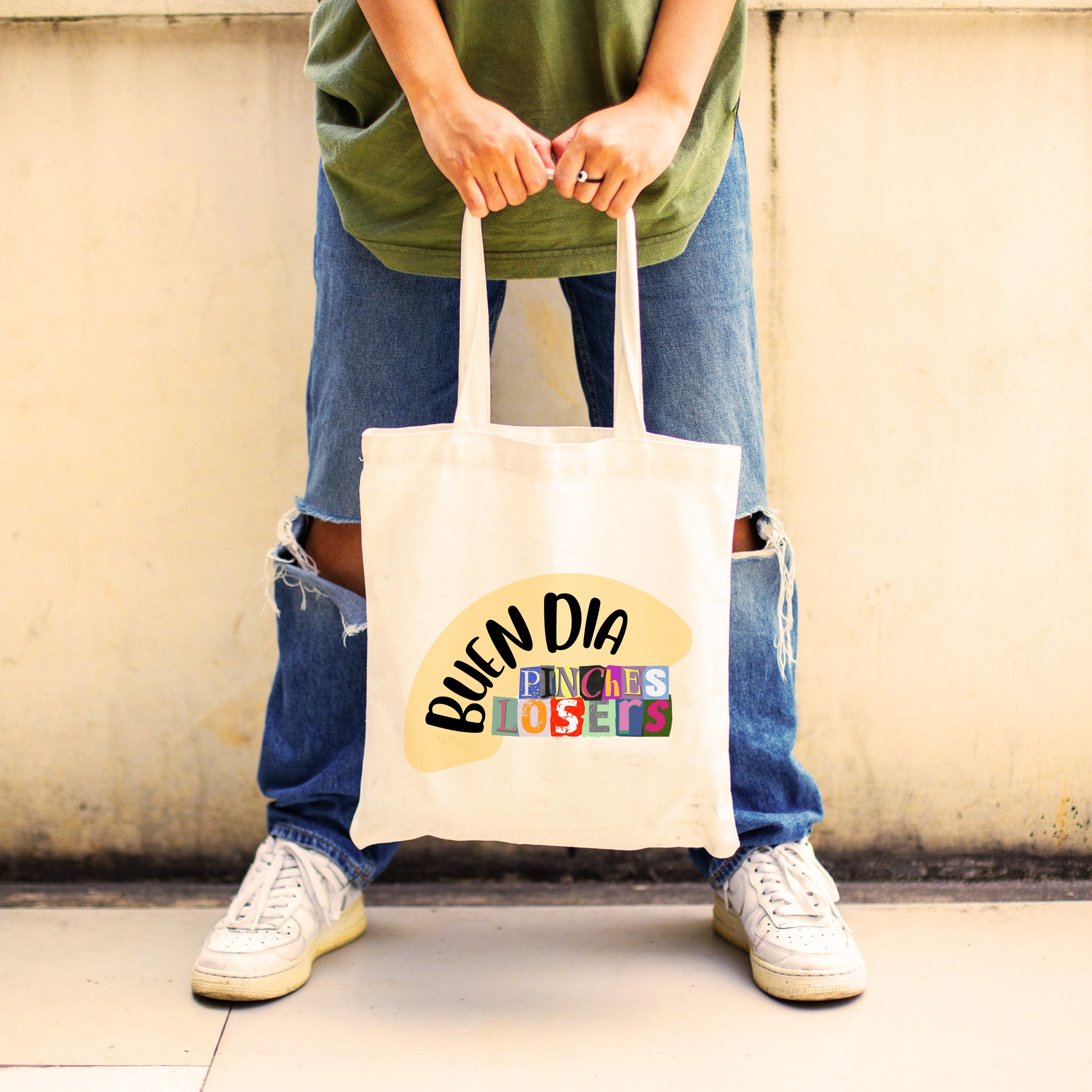 Pinches Losers Tote Bag | Reusable Bag | Gift for Latina | Spanish Bag ...