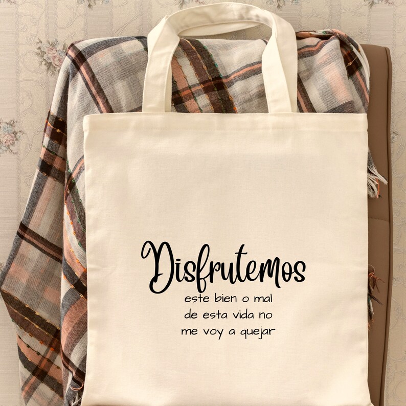 Disfrutemos Tote Bag Peso Pluma Inspired Merch Gift for Latino Mexican ...