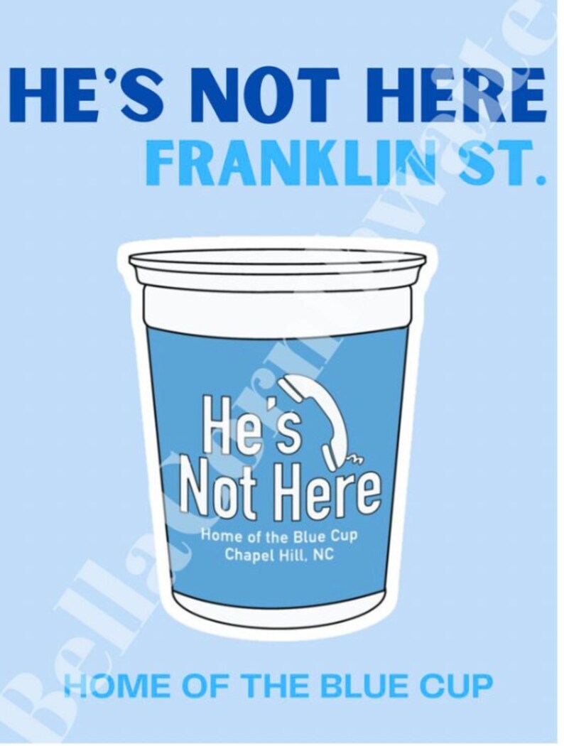 UNC Chapel Hill, Individual Preppy Print, Digital Download - Etsy