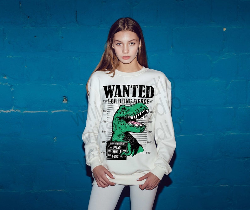 Wanted Dinosaur T-rex World Digital File & Sublimation Design Svg , Png ...