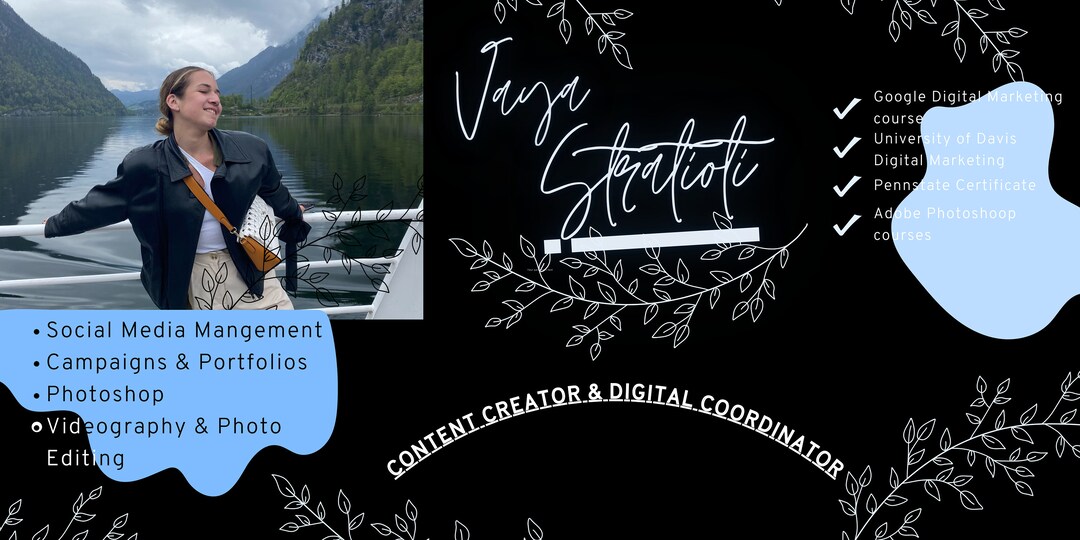 Digital Creator Portfolio One-page Canva Template - Etsy