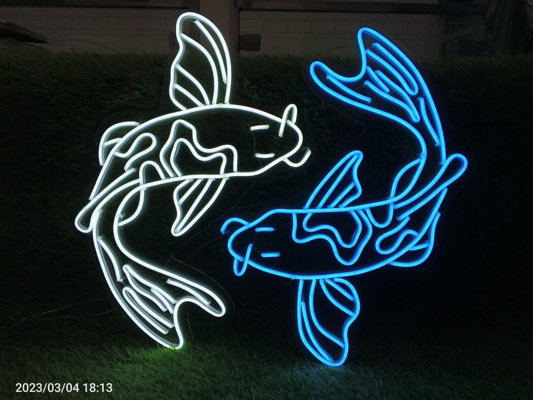 Custom Japan Neon Sign,koi Fish Neon Sign, Japanese Neon Sign, Koi ...