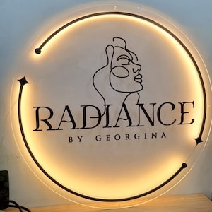 Custom Backlit Acrylic Sign | Acrylic Logo Sign | LED Business Sign ...