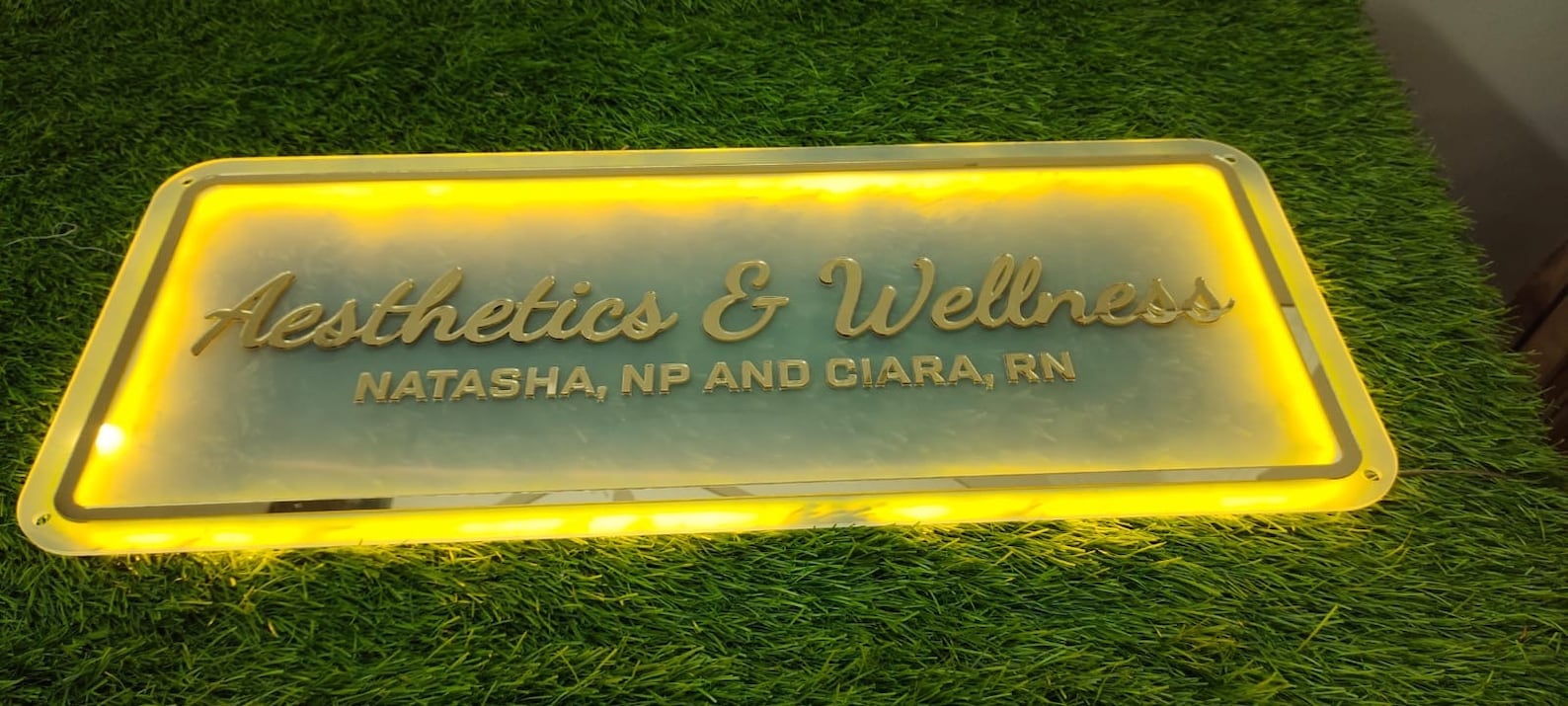 Custom Backlit Acrylic Sign Acrylic Logo Sign LED Business Sign Salon ...