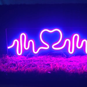 Pulse Neon Sign Personalized Design Pulse Neon Sign - Etsy