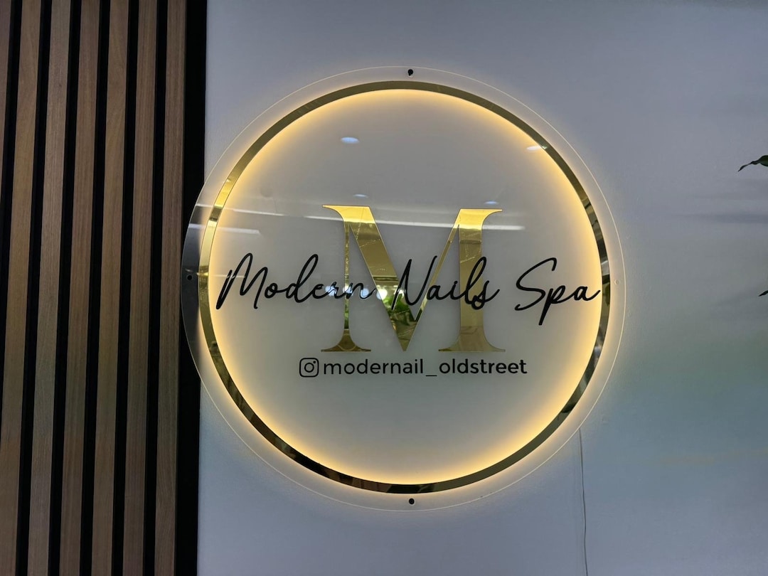 Custom Backlit Acrylic Sign | Acrylic Logo Sign | LED Business Sign ...