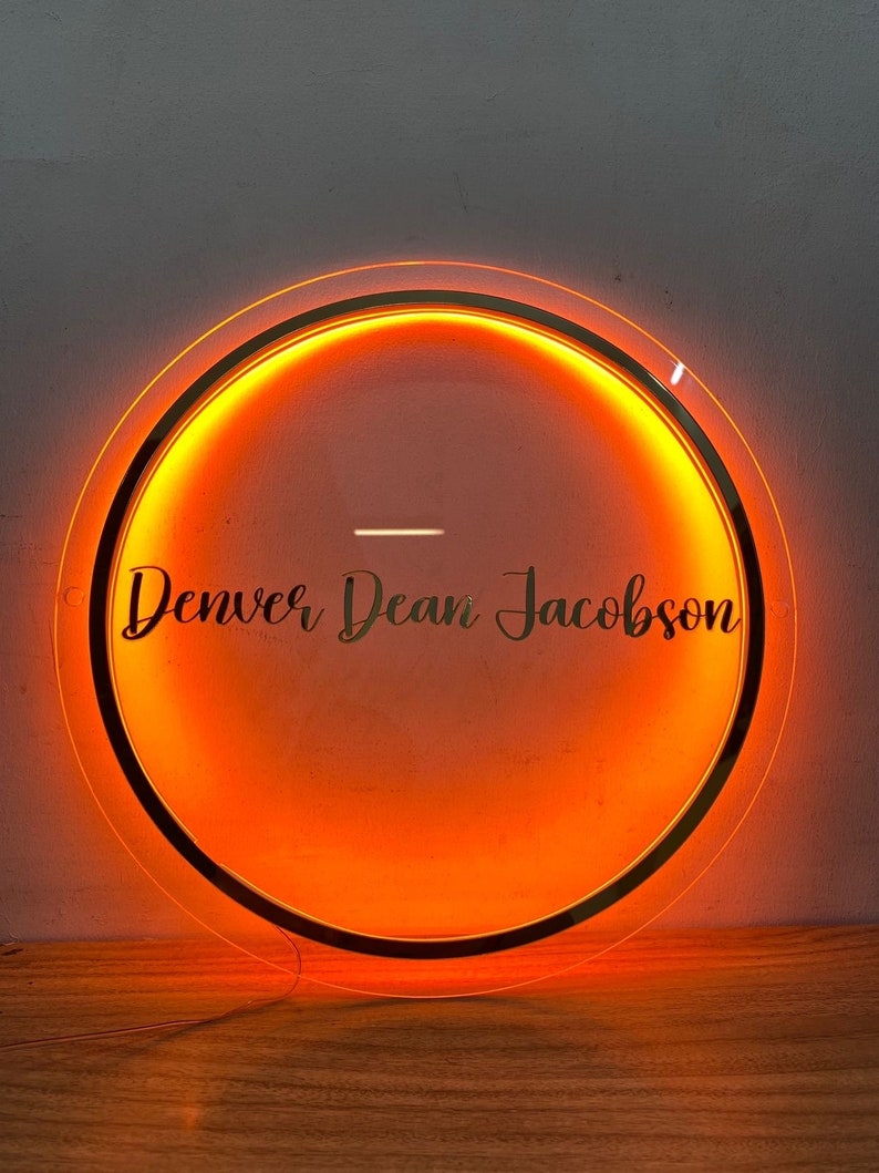 Custom Backlit Acrylic Sign | Acrylic Logo Sign | LED Business Sign ...
