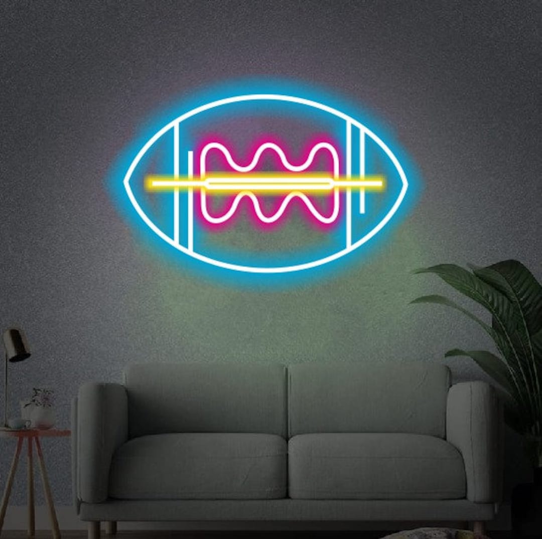 Sport Led Sign, Football Neon Sign, Wall Decor, Neon Sign, Custom Neon ...