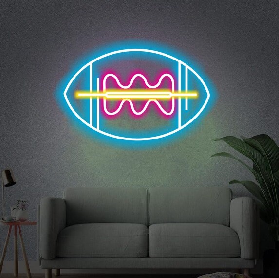 Sport Led Sign, Football Neon Sign, Wall Decor, Neon Sign, Custom Neon ...