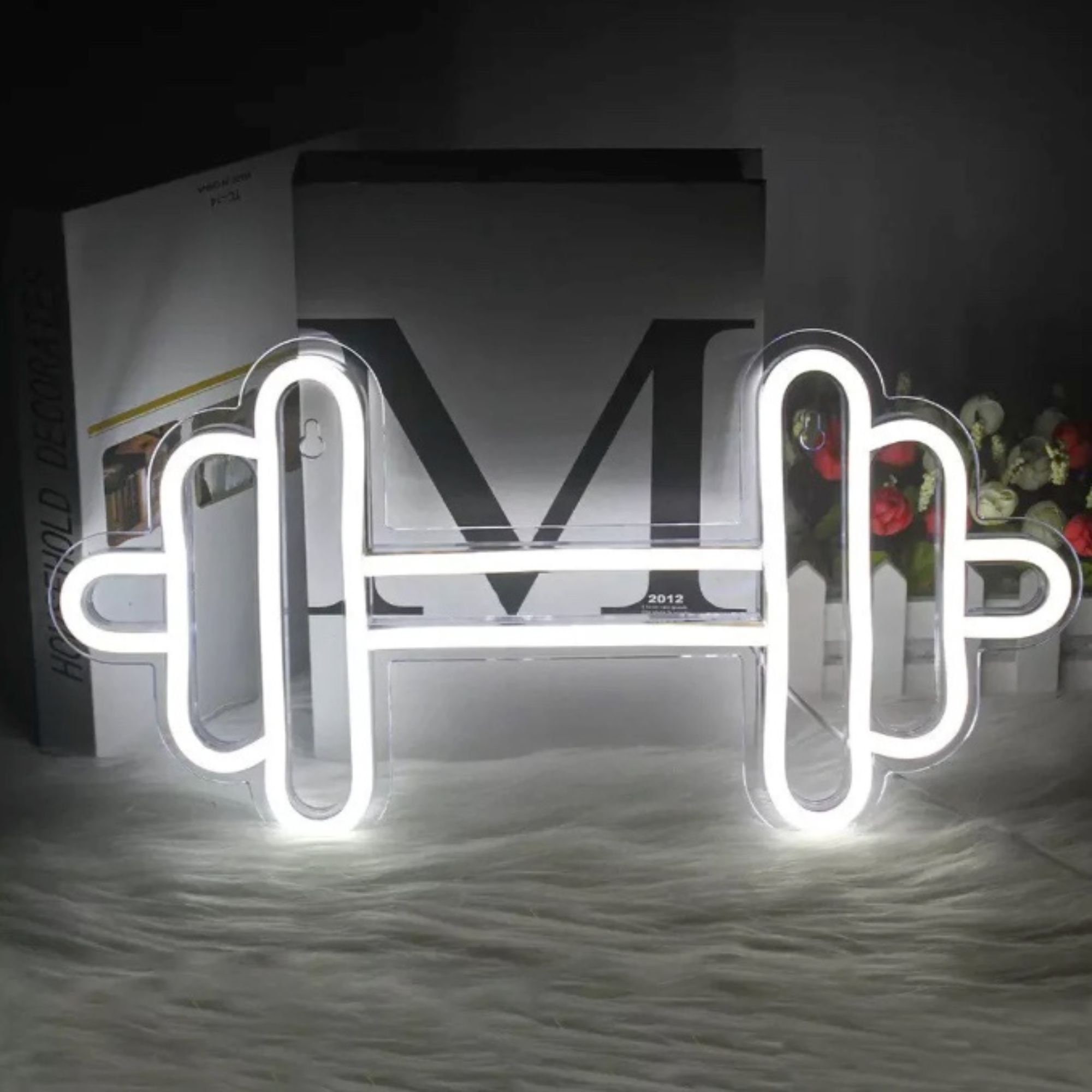 Neon Barbell/dumbbell Neon Sign, Gym Wall Hanging, Neon Light Sign for ...