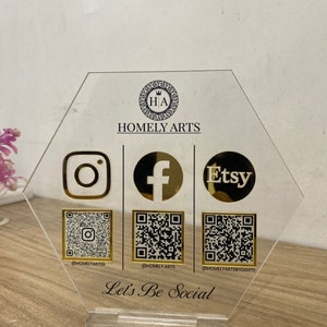 Custom QR Code Sign, Personalized QR Sign, Payment Method Sign, Shop ...
