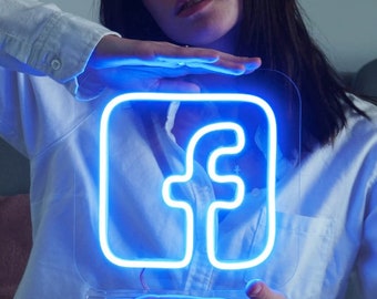 Facebook Neon Sign - Etsy