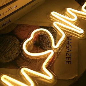 Pulse Neon Sign Personalized Design Pulse Neon Sign - Etsy