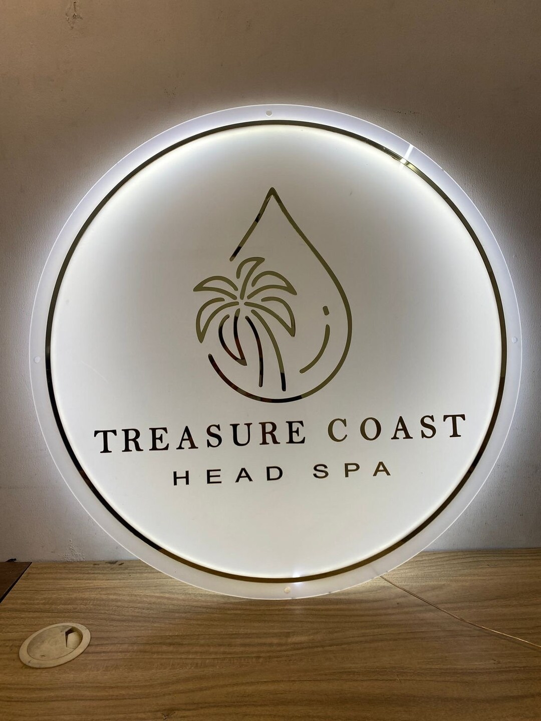 Custom Backlit Acrylic Sign Acrylic Logo Sign LED Business Sign Salon ...