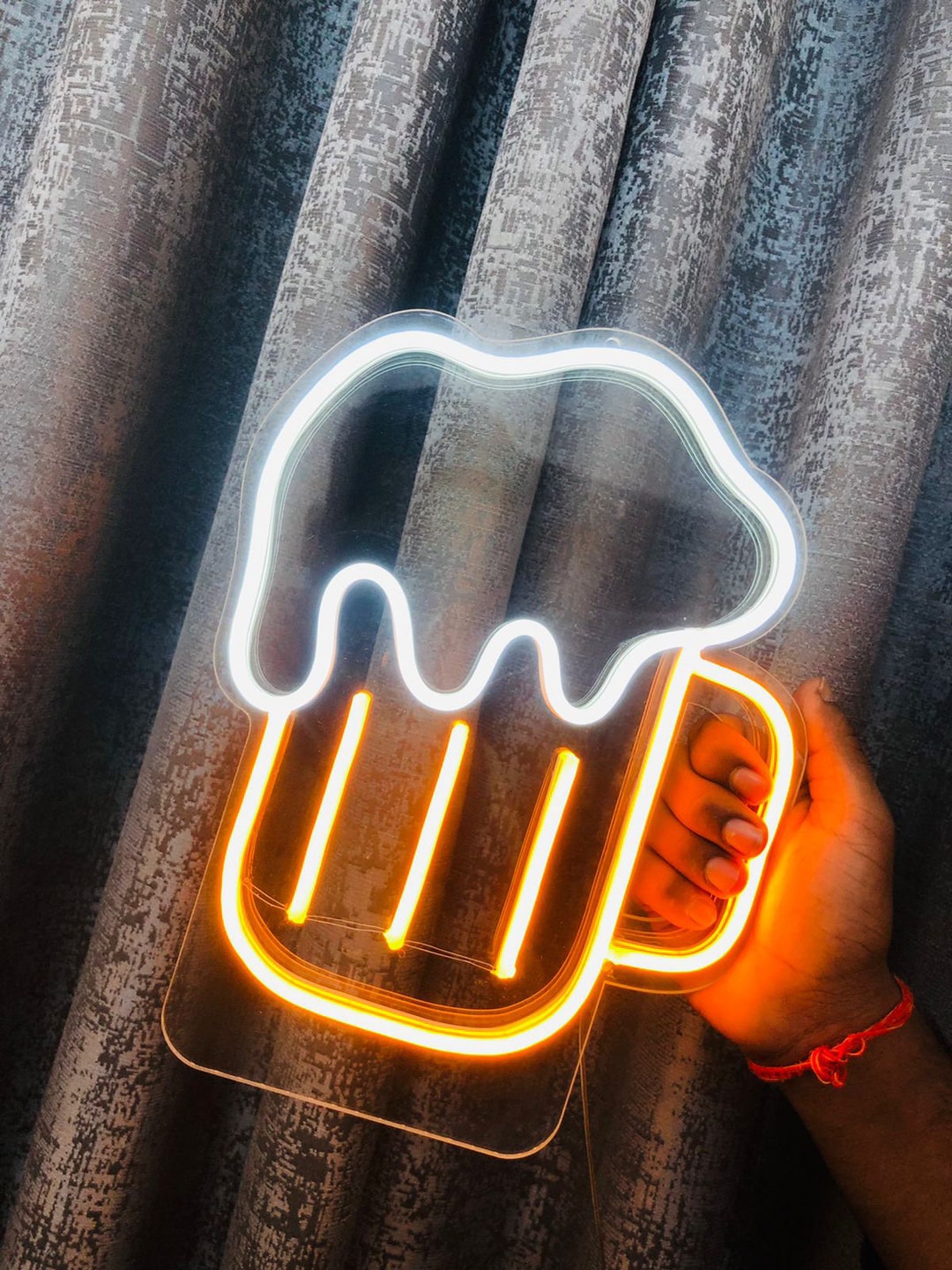 Beer Cup, Beer Mug, Bar Neon Sign, Beer Glass Wall Decor, Beer Led ...