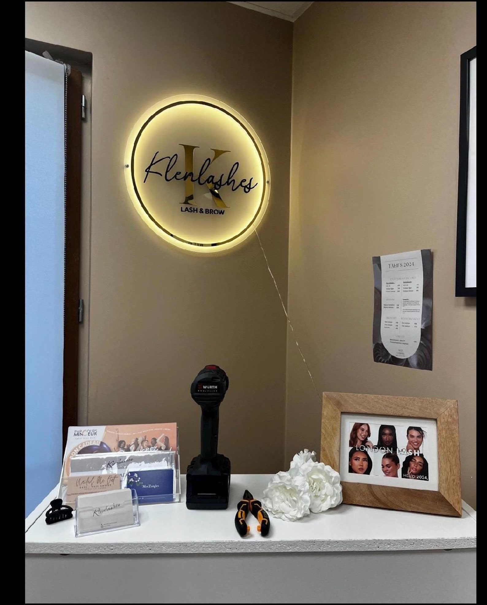 Custom Backlit Acrylic Sign Acrylic Logo Sign LED Business Sign Salon ...