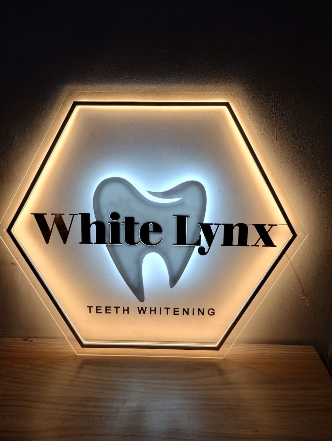 Custom Backlit Acrylic Sign Acrylic Logo Sign LED Business Sign Salon ...