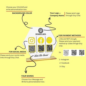 Custom QR Code Sign, Personalized QR Sign, Payment Method Sign, Shop ...